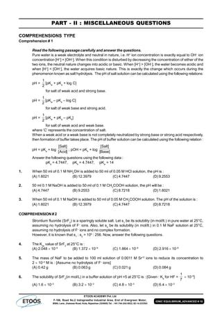 Assignment Ionic Equilibrium Jh Sir Pdf