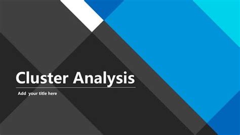 Cluster Analysis Ppt