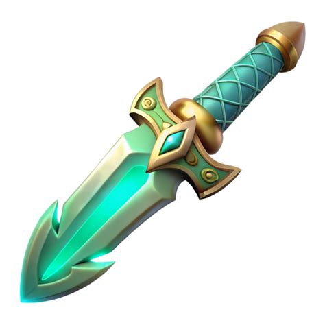 Glowing Dagger Fantasy Weapon Design 55180523 Png