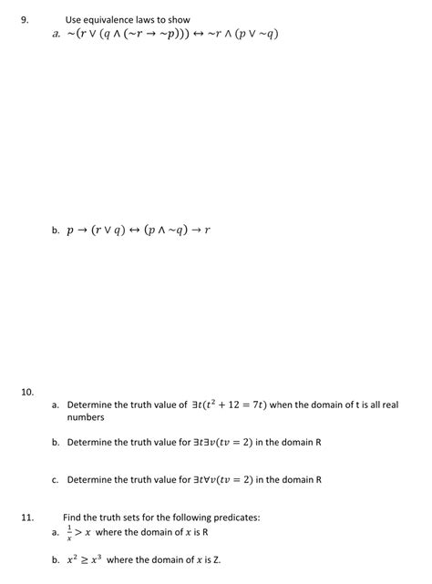 Solved 9 Use Equivalence Laws To Show A Chegg Com