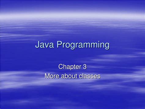 Ppt Java Programming Understanding Packages In Classes Powerpoint