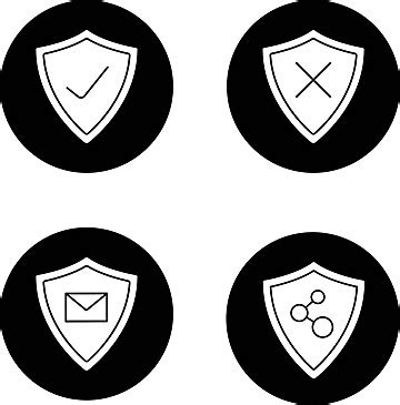 Approve Glyph Icons Set Process Design Verification Vector Process Design Verification PNG