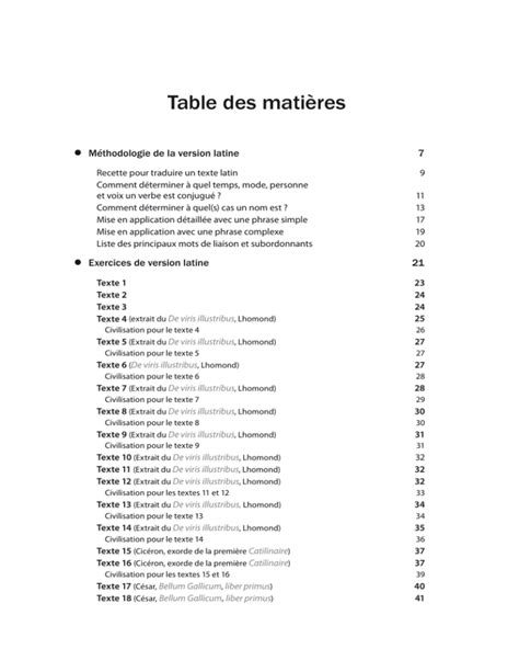 Table Des Mati Res Editions Ellipses