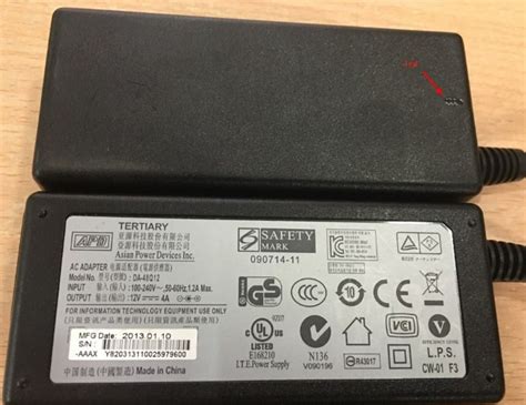 Adapter 12v 4a 48w Original Asian Power Devices Inc Apd Da 48q12