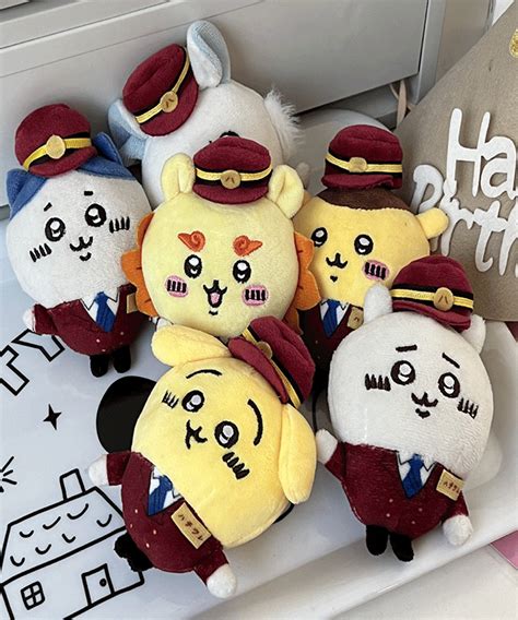 [당일출고 신상]먼작귀 키링 인형 역무원 기장 하치와레 치이카와 모몽가 우사기 에이블리