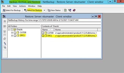 Remote Infrastructure Management Netbackup Performing Oracle Database Restores Using Rman Client