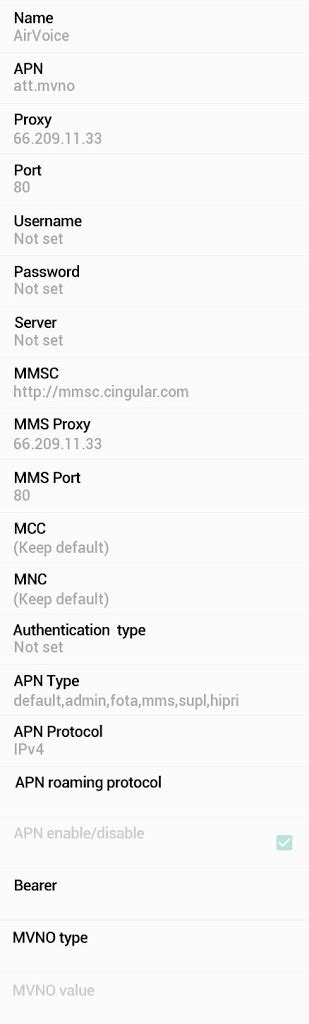 Airvoice Lte Apn Settings For Android Nexus Galaxy G G Apn Usa