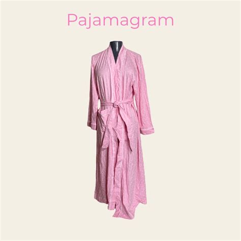 Pajamagram Classic Pink Polka Dot Robe Size Medium Ebay