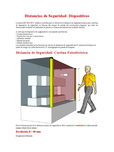 Ejemplos De Cálculos De Distancias De Seguridad Para Celdas