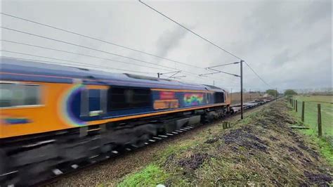 Gbrf Class 66773 ‘pride Of Gb Railfreight Passing Darmsden Youtube