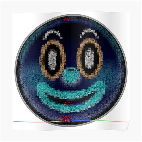 Emojii Ascii Cloned Clown Bloo Poster For Sale By Grimm Land