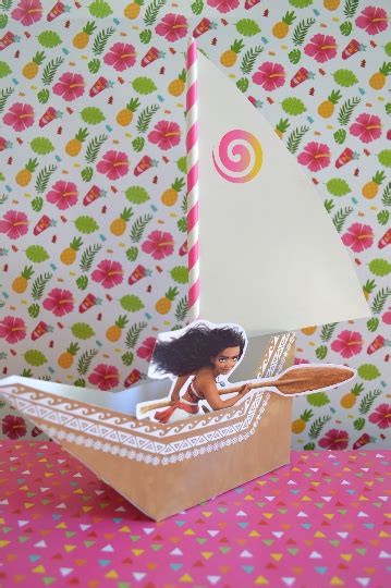 Moana Printable Boat Pdf Printable Food Snack Trays Etsy Paper
