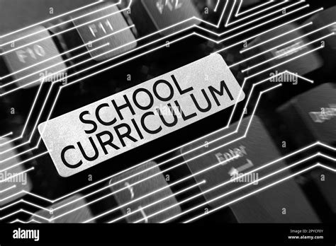 Text Caption Presenting School Curriculum Concept Meaning Designed To