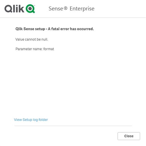 Solved Fatal Error On Upgrade From May 23 Patch2 To Aug Qlik