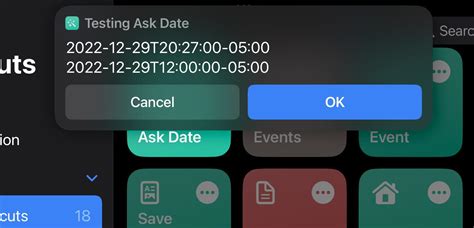 asking for 2 date times and saving in variable second var has no time