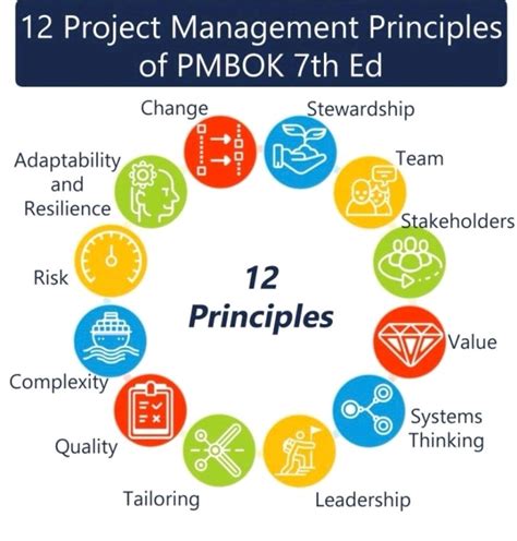 Pmbok 7th Edition 12 Project Management Principles Project Templates