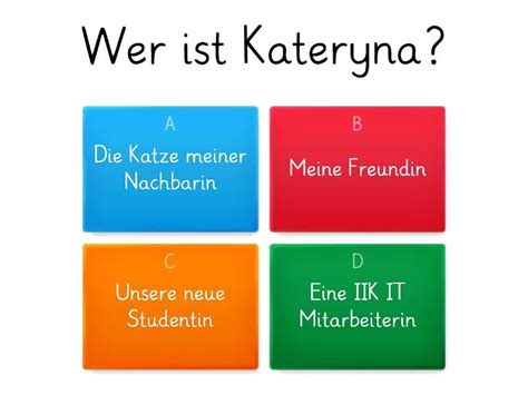 Wortschatz Quiz Cuestionario