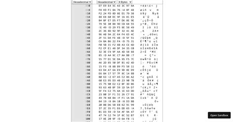 hex editor react forked codesandbox