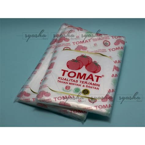 Jual Kantong Plastik Kiloan Tahan Minyak Dan Santan Merk Tomat UK12x24