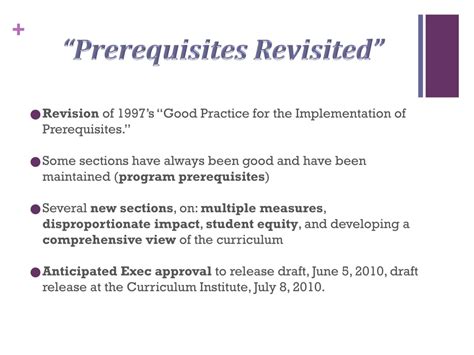 Ppt New Rules For Prerequisites Meeting Student Needs And Ensuring