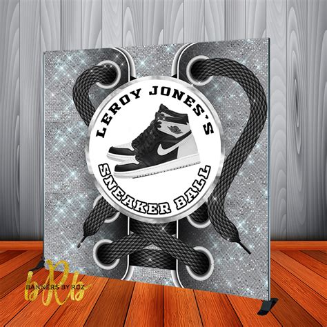 Nike Sneaker Ball Backdrop Personalized Step And Repeat Designed Prin
