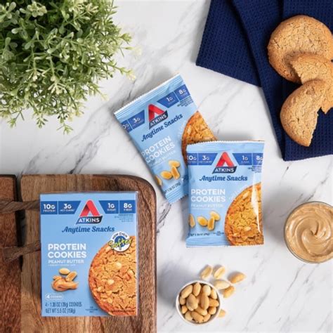 Atkins Peanut Butter Protein Cookie 4 Ct Frys Food Stores
