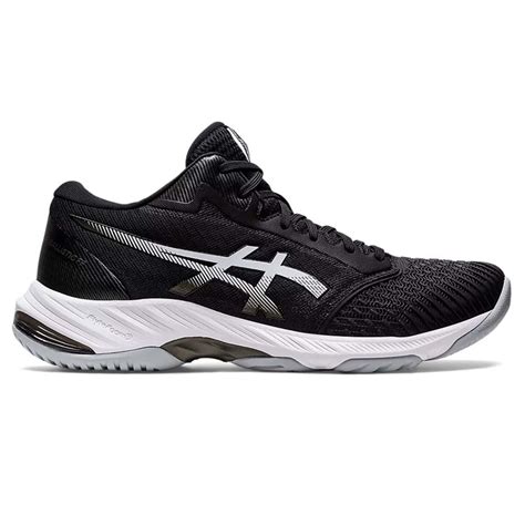 Asics Netburner Ballistic Ff Mt 3 Mens Netball Shoes Black White Mike Pawley Sports