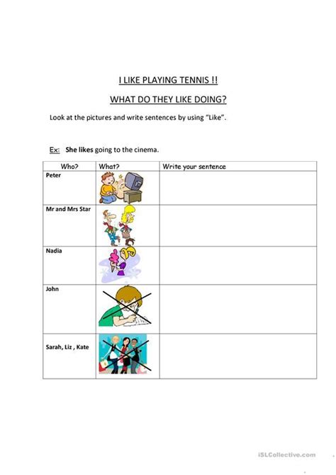 Like Doesn T Like Worksheet Free ESL Printable Worksheets Made By Teachers Worksheets Free