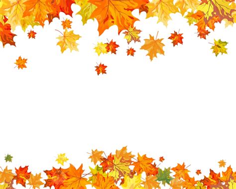 Autumn Leaves Border Background Maple Autumn Fall Background Image