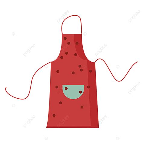 흰색 배경에 빨간 앞치마 일러스트 벡터 삽화 벡터 스커트 Png 일러스트 및 벡터 에 대한 무료 다운로드 Pngtree