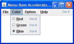 SetAccelerator Setting Keyboard Accelerators On Menu Items