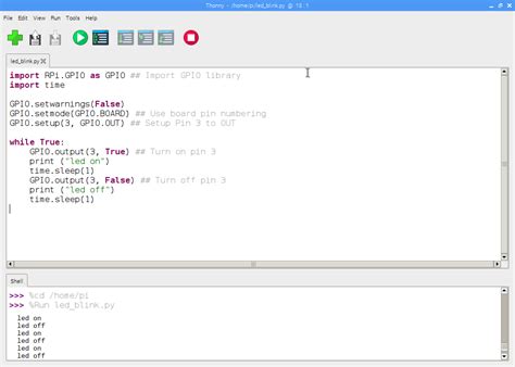 Led Blink Using Raspberry Pi Robogenesis