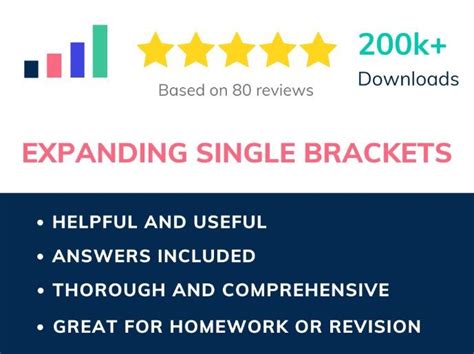 Expanding Single Brackets Teaching Resources