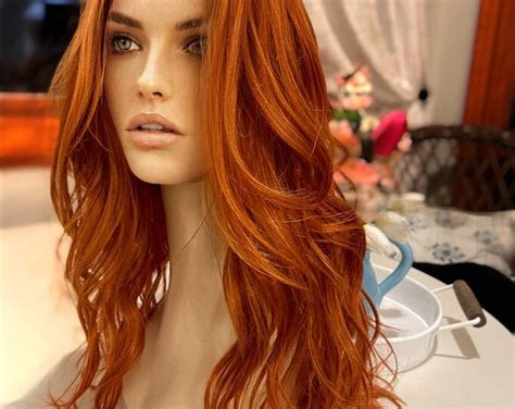 Beautiful Human Hair Blend Blonde Mix Long Full Wig Heat Resistant 28