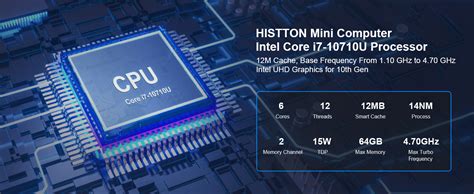 HISTTON Mini PC Windows Pro Industrial PC Core I U DDR GB RAM TB M SSD RS