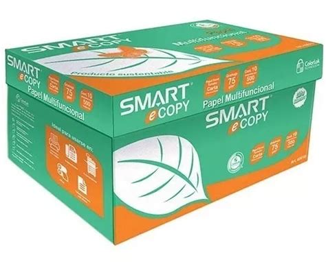 Caja De Hojas Blancas Tamaño Carta Smart Copy 5 000 Hojas Envío gratis