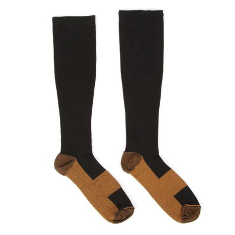 6 Pairs Copper Compression 20 30mmhg Graduated Support Socks Mens