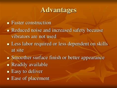 High Workability Concrete