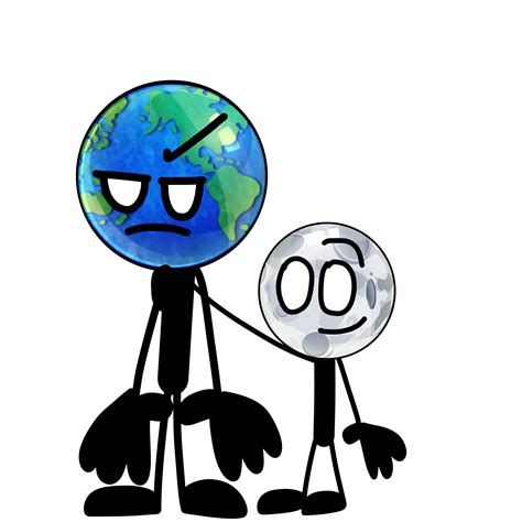 Earth And Moon By Mohamadou Winxp On Deviantart