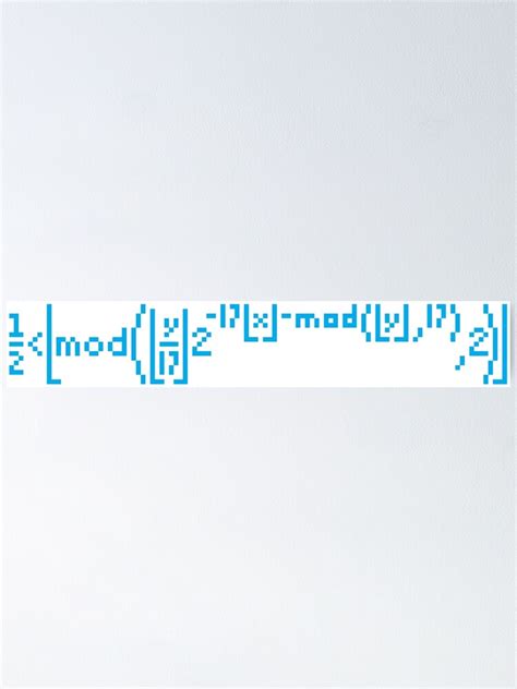 Tupper S Self Referential Formula Poster By Natalyadesign Redbubble