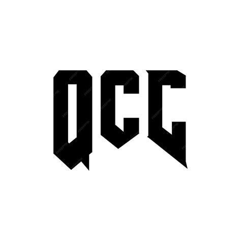 기술 회사에 대한 Qcc 글자 로고 디자인 Qcc 로고 디자인 검은색과 색 컬러 조합 Qcc 로그 터 Qcc 디자인 Qcc 아이콘 Qcc 알파 Qcc 타이포그래피 로고