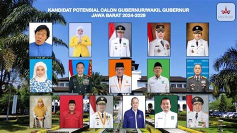 Instrat Rilis Tokoh Potensial Maju Di Pilgub Jabar Ada Nama Alfiansyah Komeng