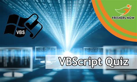 Vbscript Quiz Vbscript Mcq Online Test Freshersnowcom