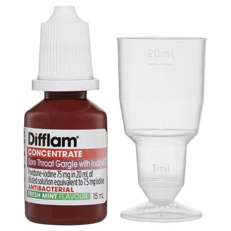 Buy Difflam Gargle Iodine 15ml Online At Chemist Warehouse®