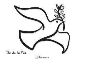 Paloma Para El Día De La Paz Dibujo 2496 Dibujalia