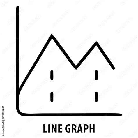 Line Graph Chart Data Visualization Line Graph Icon Statistics Analytics Data Analysis