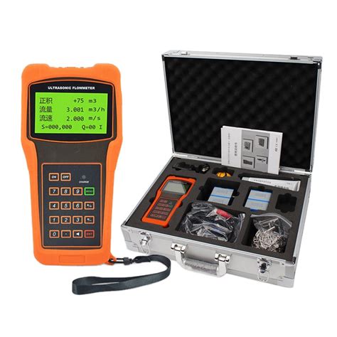 LCD Battery Friendly User Interface Industrial Handheld Portable Ultrasonic Flow Transmitter