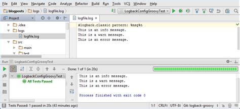 Logback Configuration Using Groovy