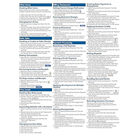 Snapklik.com : QuickBooks Desktop Pro 2020 Quick Reference Training Card - Laminated Tutorial ...