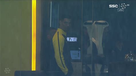 يلاكورة رونالدو متواجد في المدرجات لدعم فريق النصر في مباراة الطائي